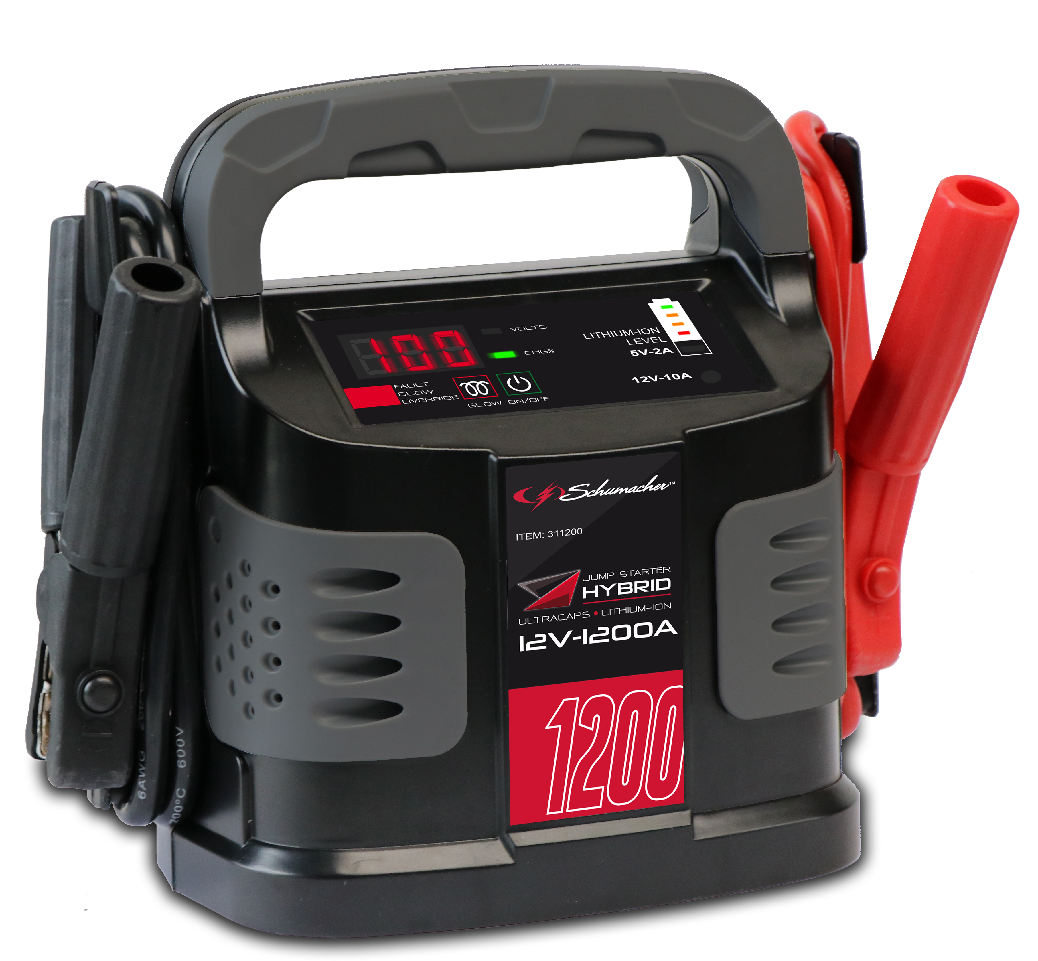 Nyhed Schumacher Hybrid Booster 12V-1200A - køb hos dækbutikken.dk